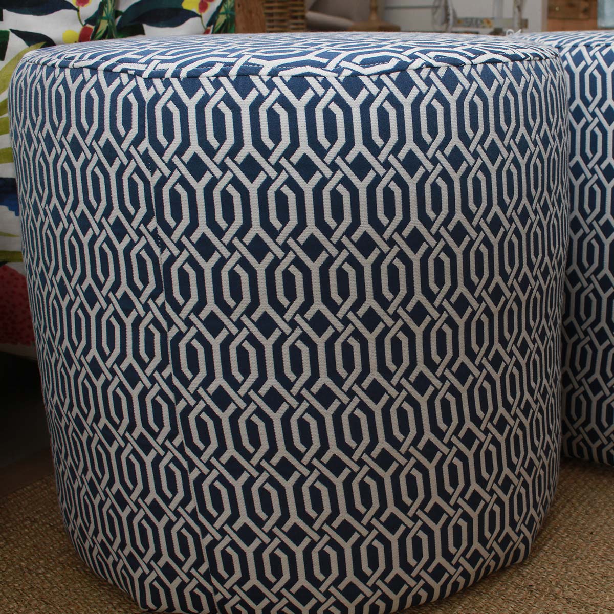 Small Round Ottoman – Bay Decor SA
