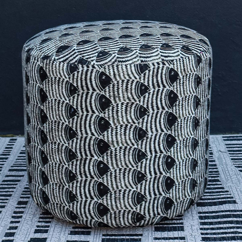 Small Round Ottoman – Bay Decor SA